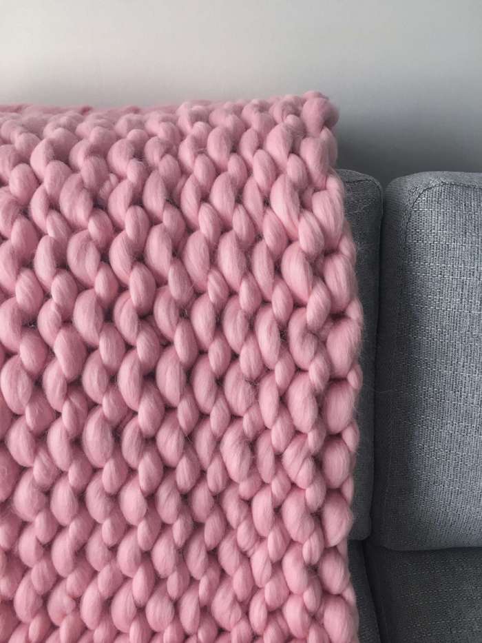 Giant Knit Blanket – Off The Wool